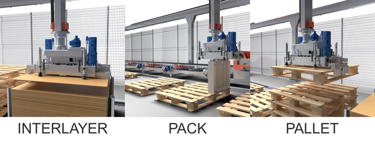INTELLIGENT PICK-UP UNIT FOR EXTRAPACK PALLETISER | SACMI Revamping